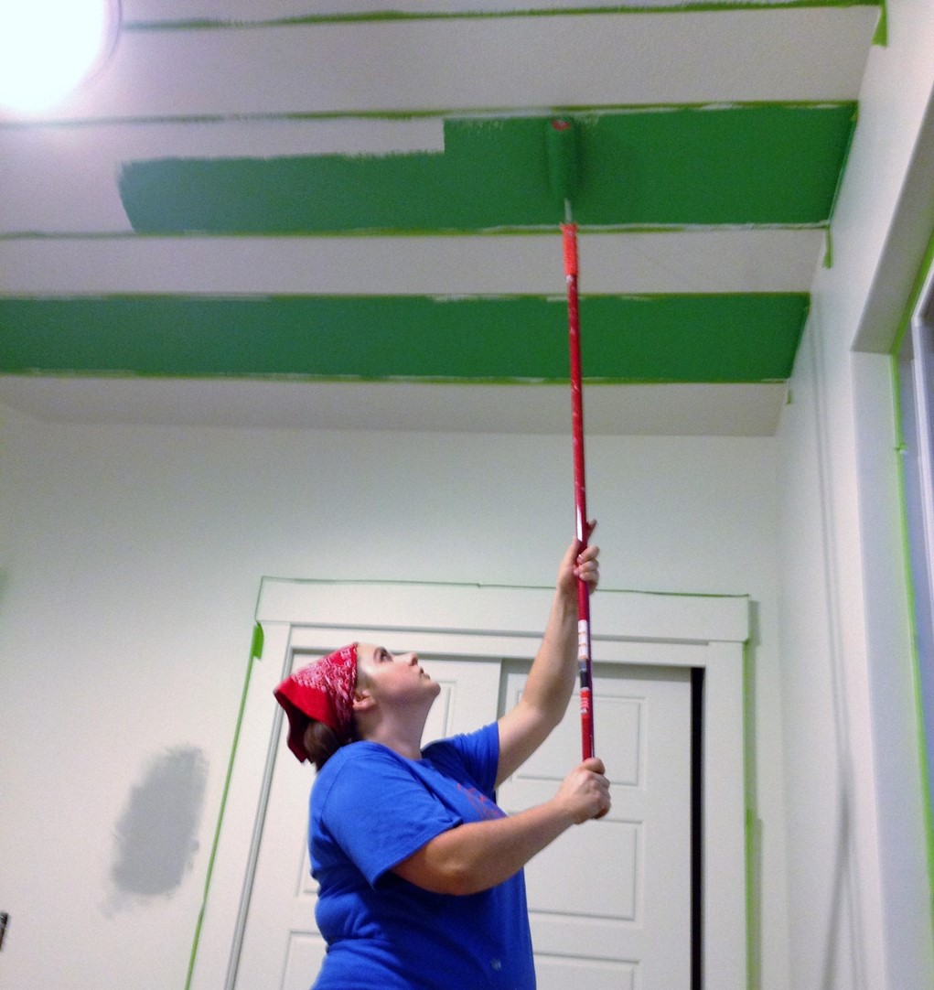 How to Paint Perfect Stripes on a Textured Wall | Sunnyside Home