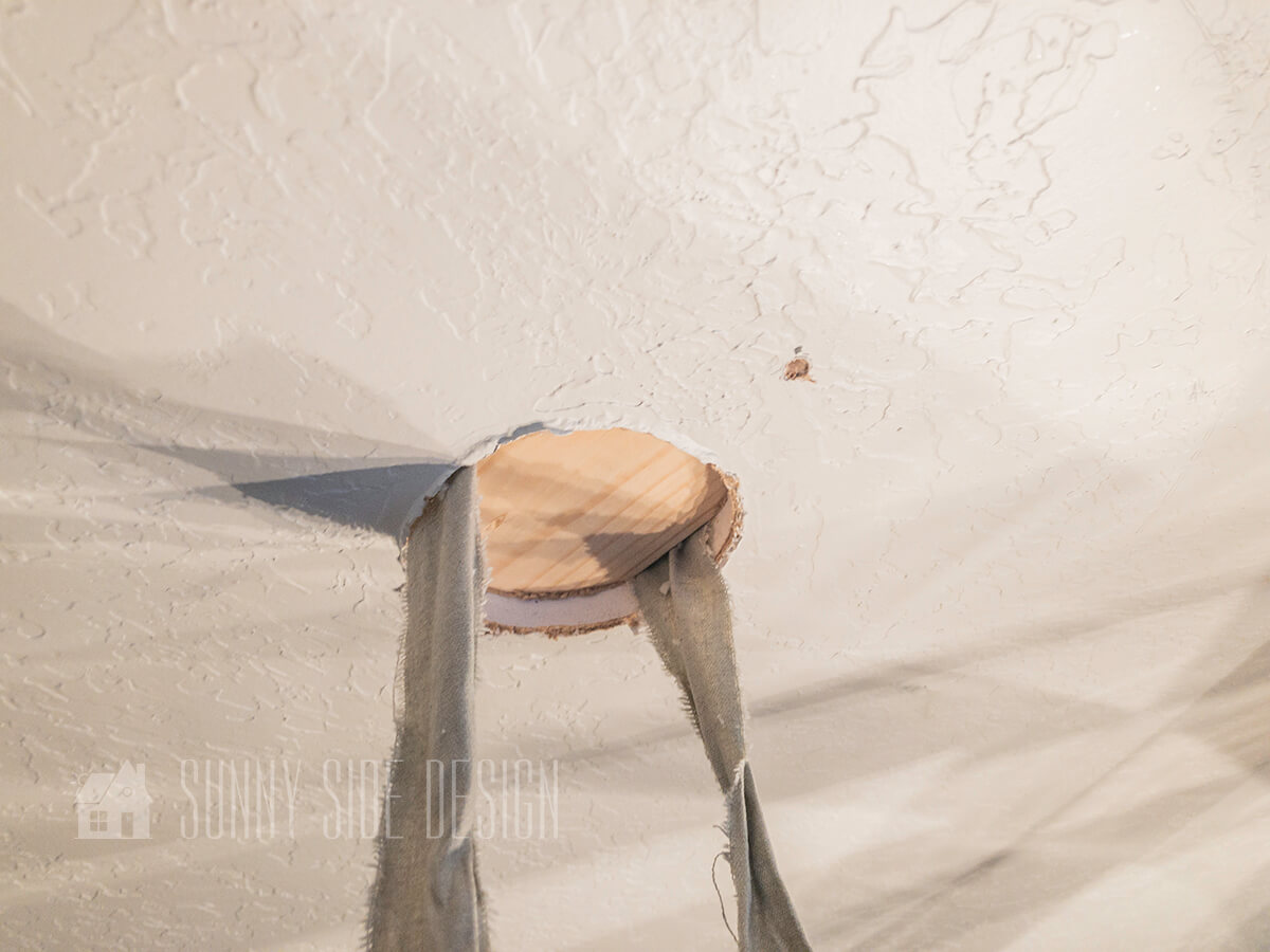 How to Repair Light Fixture Ceiling Hole | Sunnyside Home