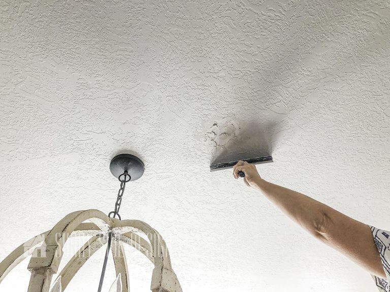 How to Repair Light Fixture Ceiling Hole | Sunnyside Home