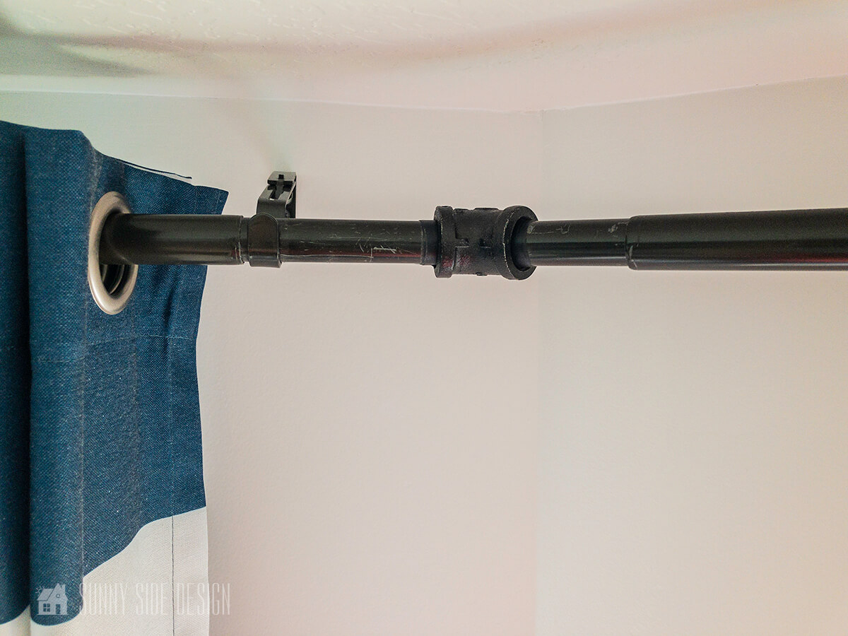 How To DIY Your Own Bay Window Curtain Rod | Sunnyside Home