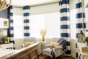 How To DIY Your Own Bay Window Curtain Rod | Sunny Side Design
