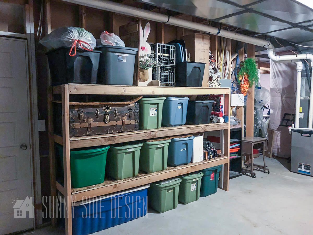 Storage Room Organization Shelves | Sunny Side Design
