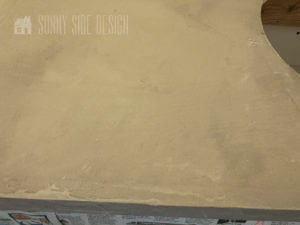 Easy Feather Finish Concrete Countertop Tutorial | Sunny Side Design