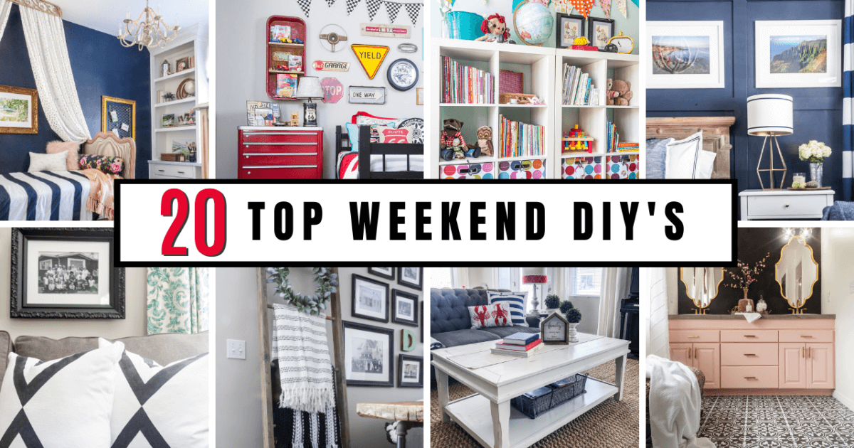 20 Home Projects You Can Complete in a Weekend | Sunny Side Design