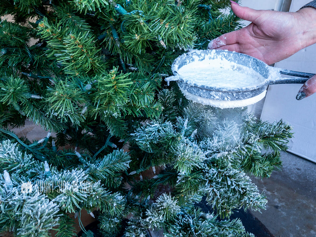How To Flock a Tree that will Last | Sunnyside Home