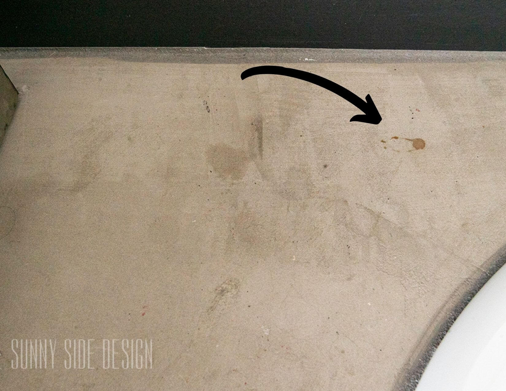 Affordable Feather Finish Countertop | How It Looks One Year Later ...