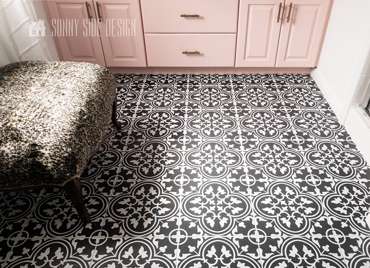 Simple Inexpensive Self Adhesive Floor Tiles One Year Later | Sunnyside ...