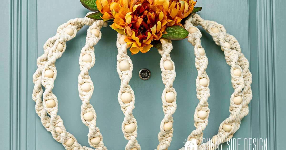 Easy DIY Fall Macrame Wreath You Need To Try | Sunny Side Design