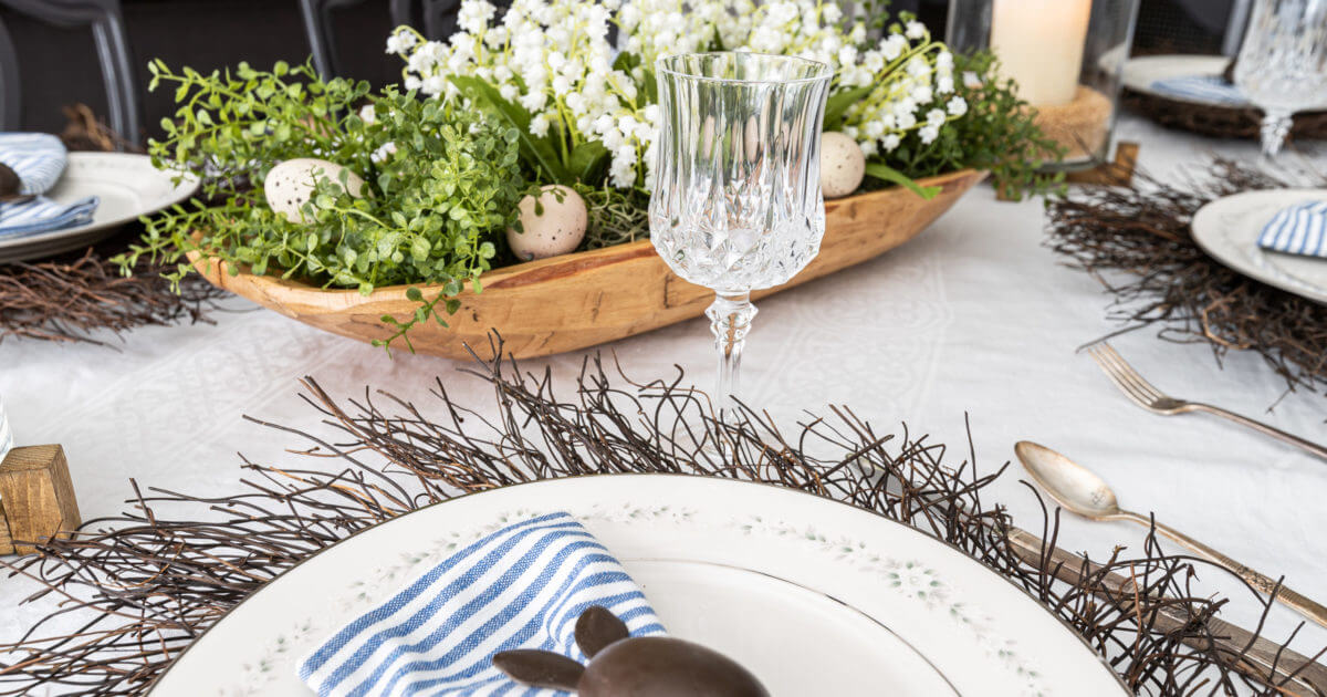 The Secret to Simple & Beautiful Easter Table Decor | Sunny Side Design