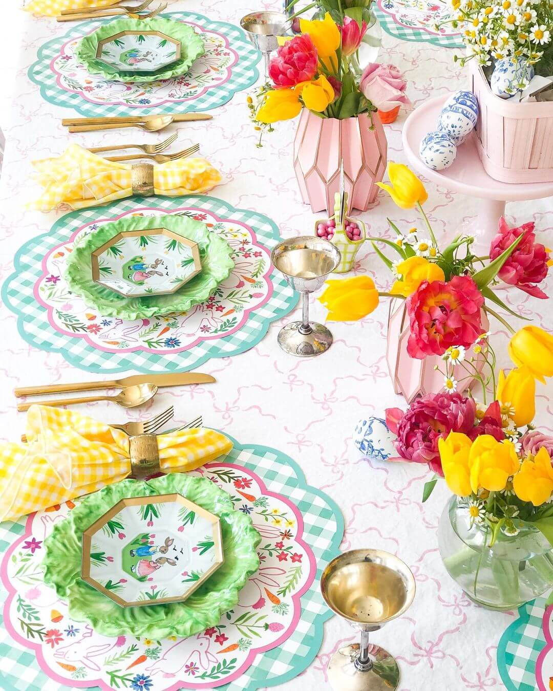 50 Simple Easter Tablescape Ideas You Need to See | Sunnyside Home