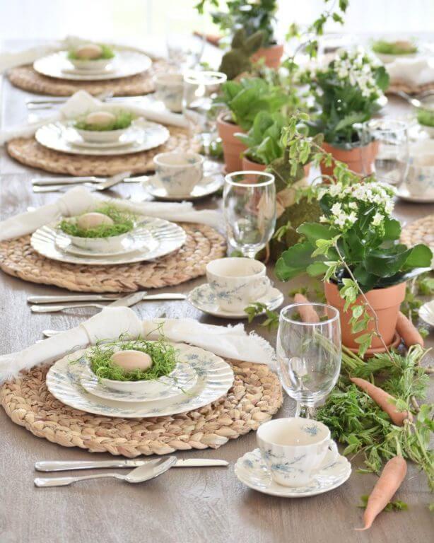50 Simple Easter Tablescape Ideas You Need to See | Sunnyside Home