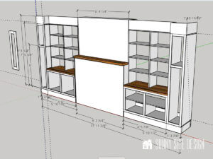 How to Make a Built In Entertainment Center | Sunny Side Design