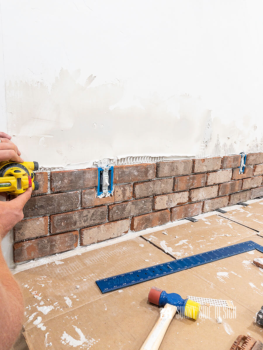 Add Old World Charm with a Simple Brick Backsplash | Sunnyside Home