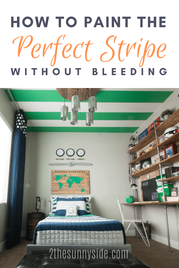 How to Paint Perfect Stripes on a Textured Wall | Sunnyside Home
