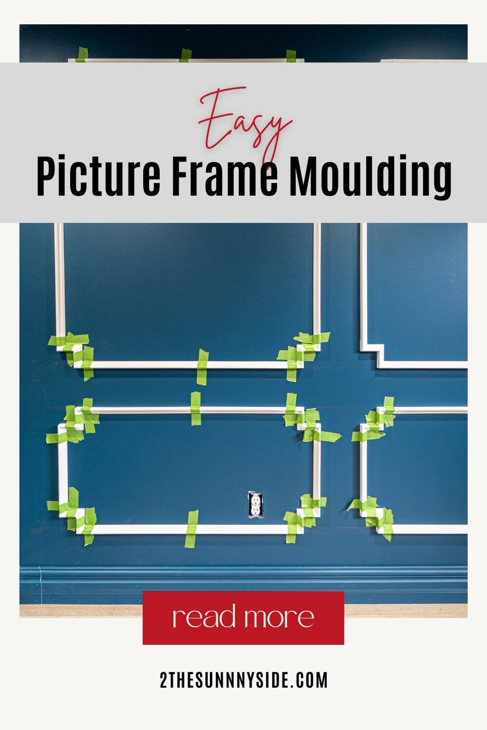 How to Easily Install Picture Frame Moulding | Sunnyside Home