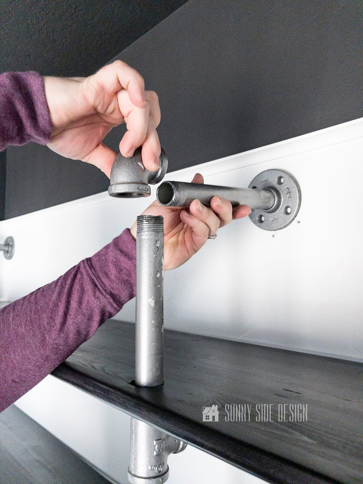 How to Build a Desk with Wood and Pipe | Sunnyside Home