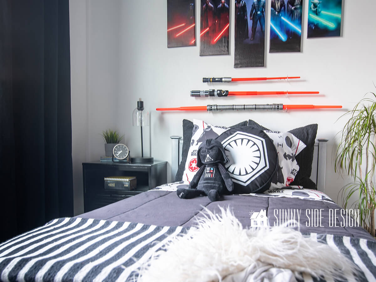 Epic Star Wars Small Bedroom Ideas on a $500 Budget | Sunny Side Design
