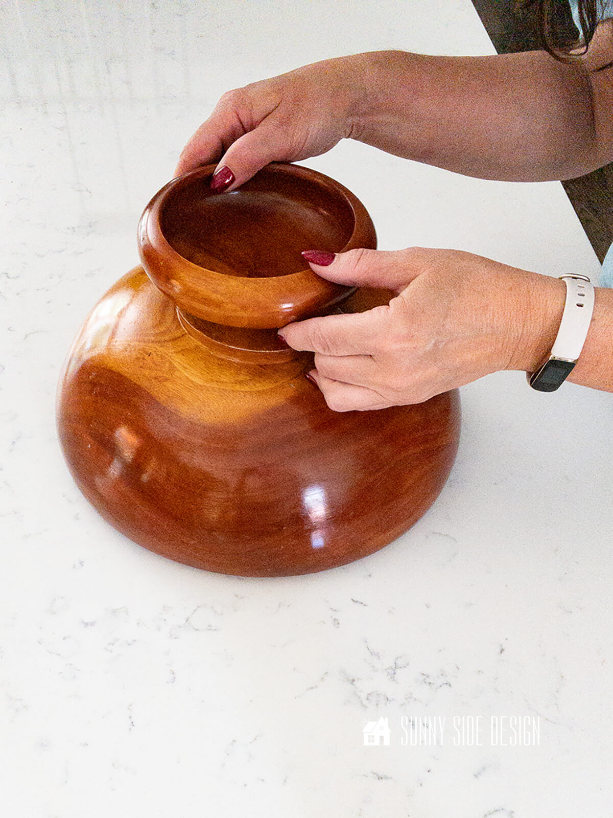 Simple DIY Pedestal Bowl with Thrift Store Finds | Sunnyside Home