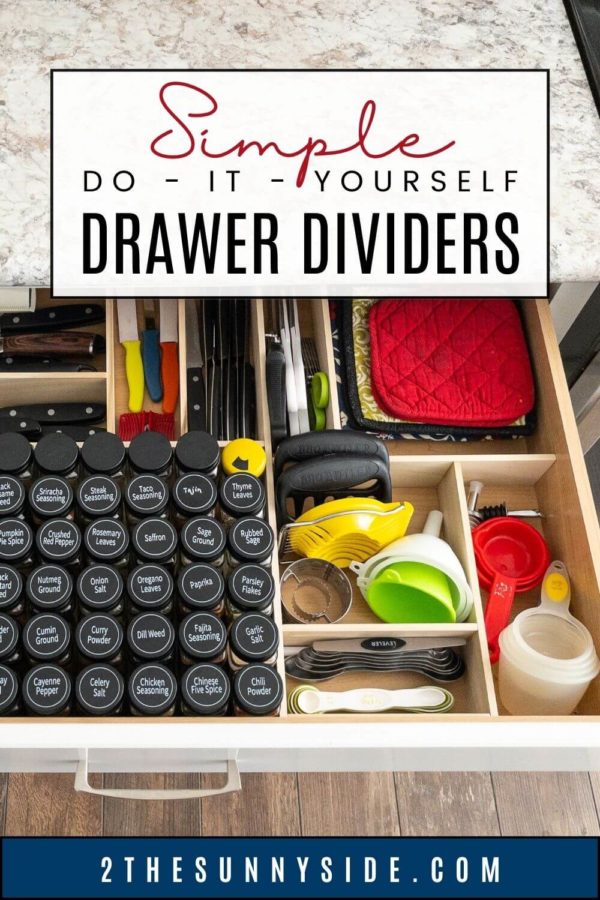 How to Make Simple Custom DIY Drawer Dividers | Sunnyside Home