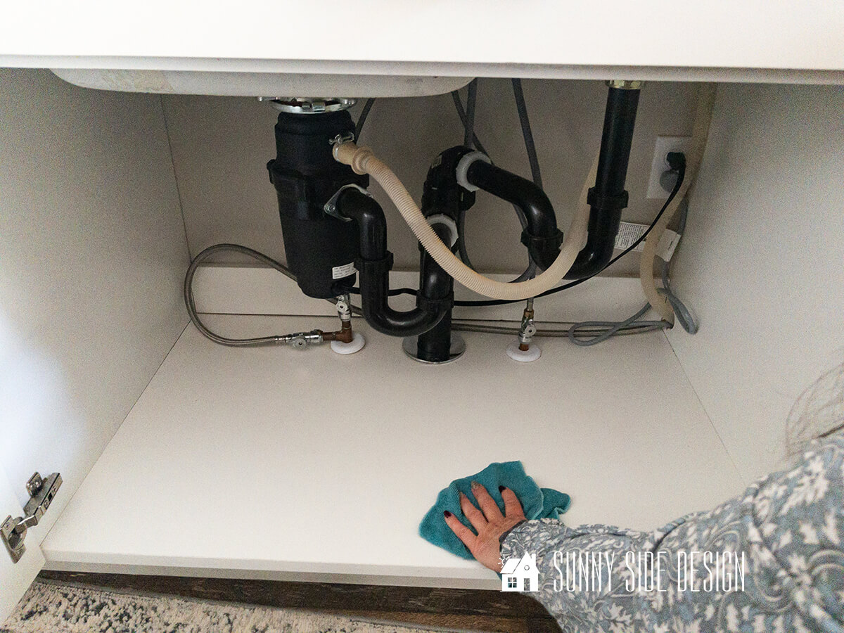How to Organize Under the Kitchen Sink | Sunnyside Home