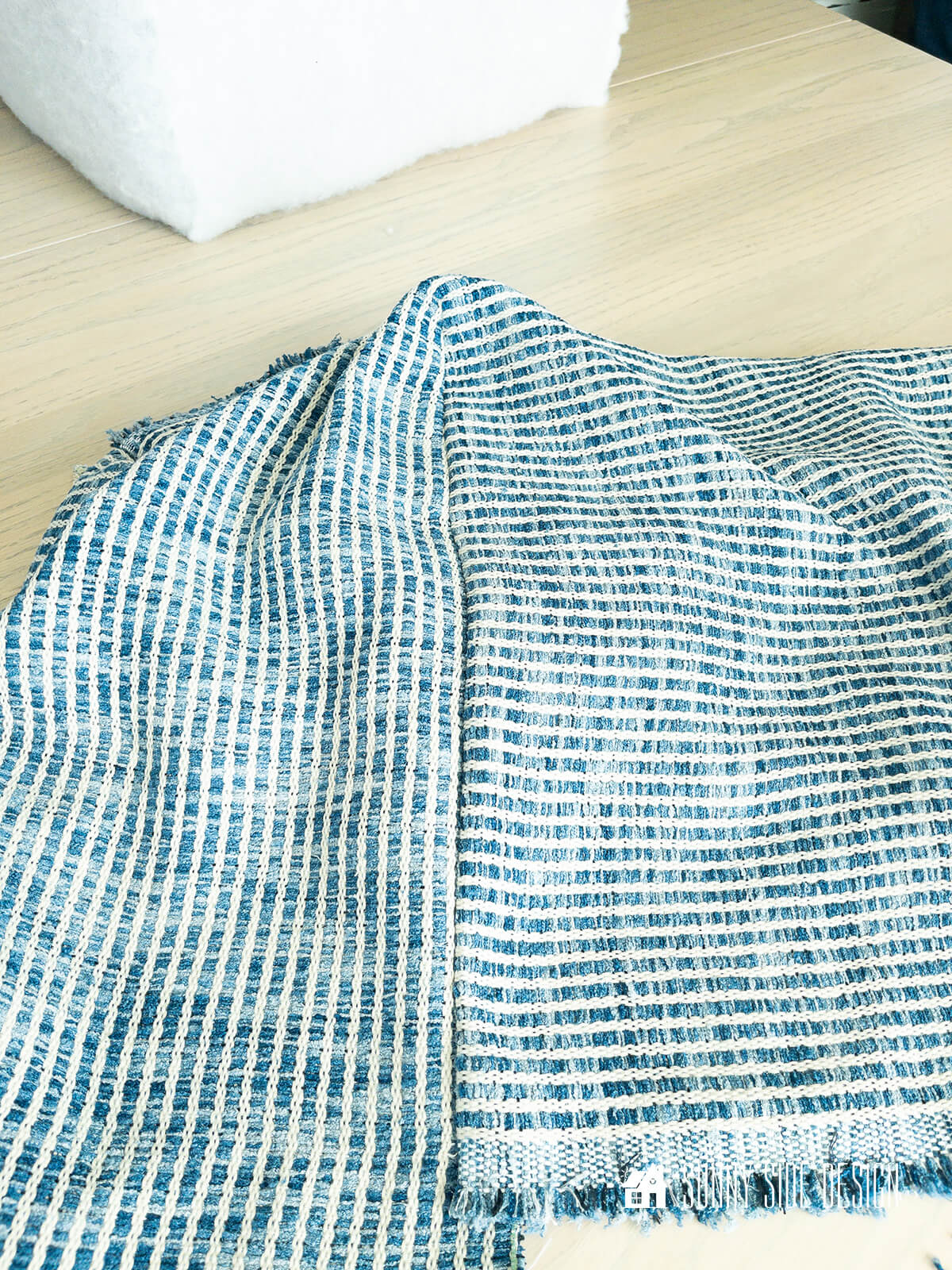 Simple Upholstered DIY Ottoman Makeover | Sunnyside Home