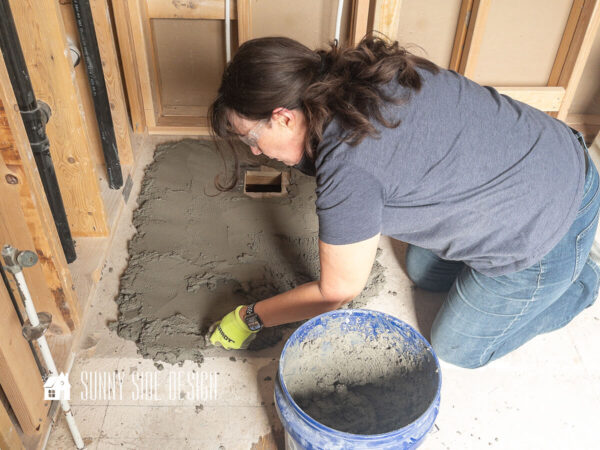 How to Install a Prefab Shower Pan in Your Bathroom | Sunny Side Design