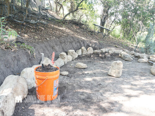 How to Build a Simple Stone Retaining Wall for Free | Sunnyside Home