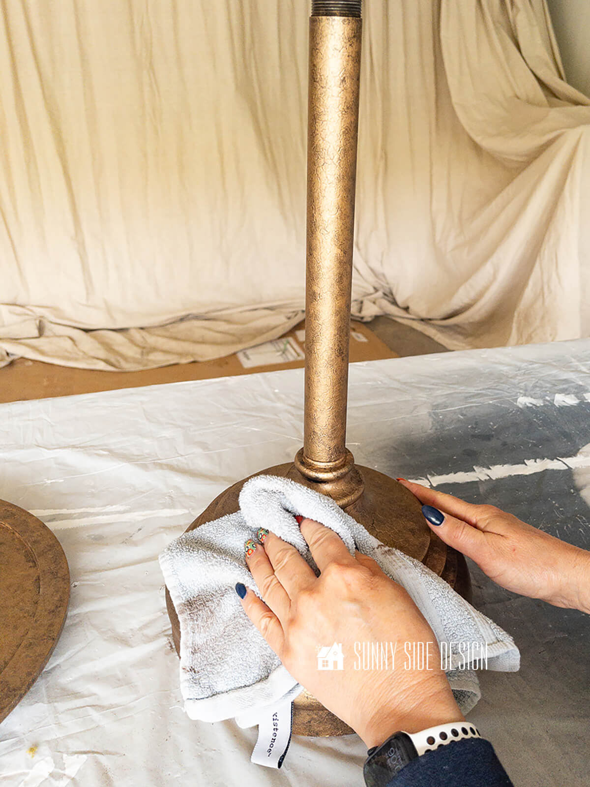 Easy and Inexpensive DIY Side Table with Thrifted Finds | Sunnyside Home