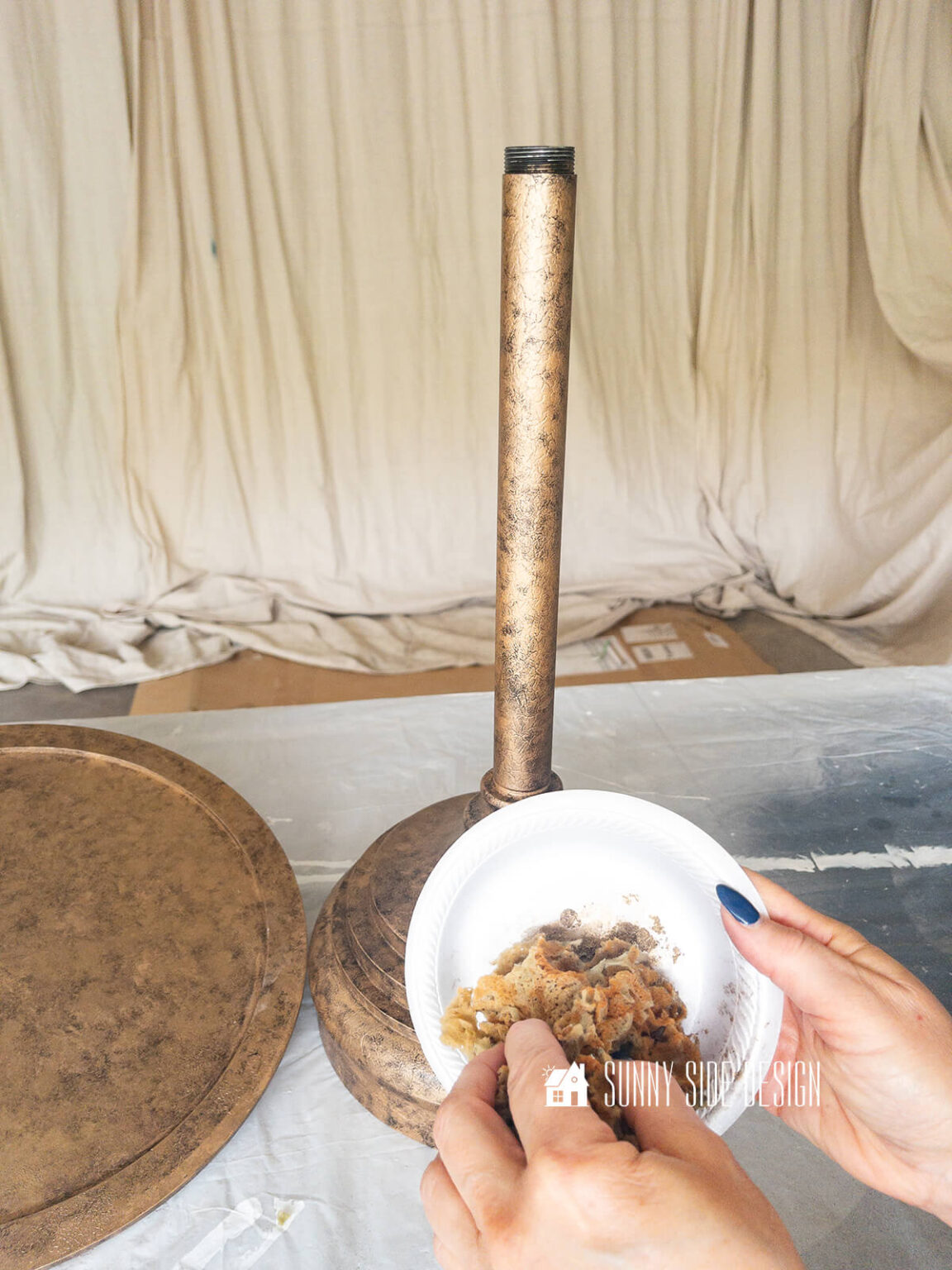 Easy and Inexpensive DIY Side Table with Thrifted Finds | Sunnyside Home