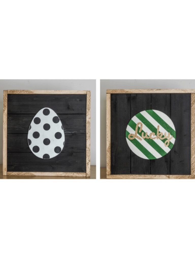 DIY Reversible Holiday Signs | Sunny Side Design