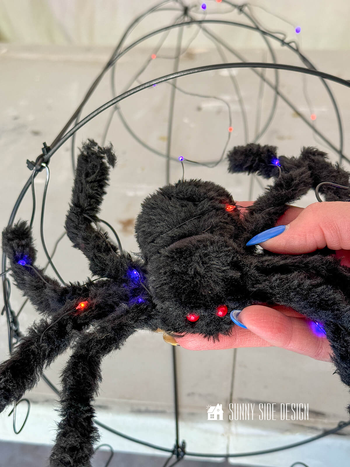 Easy Spider and Web Halloween DIY Outdoor Decorations | Sunnyside Home