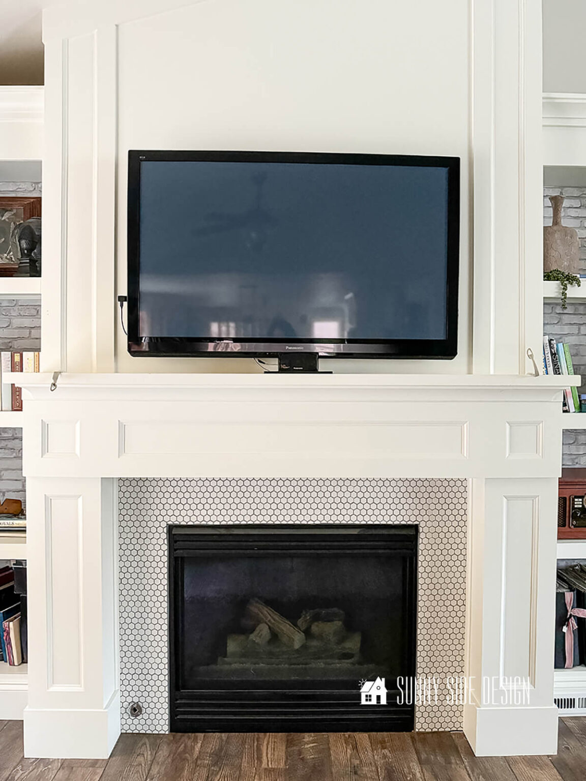Simple Tips for Decorating a Christmas Mantel with a TV | Sunnyside Home