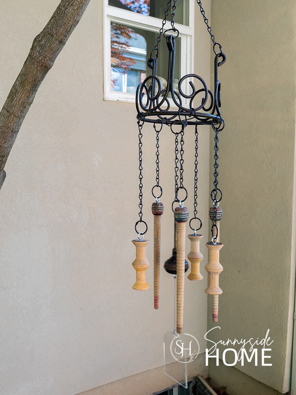 How to Make DIY Wind Chimes Using Thrifted Vintage Finds | Sunnyside Home