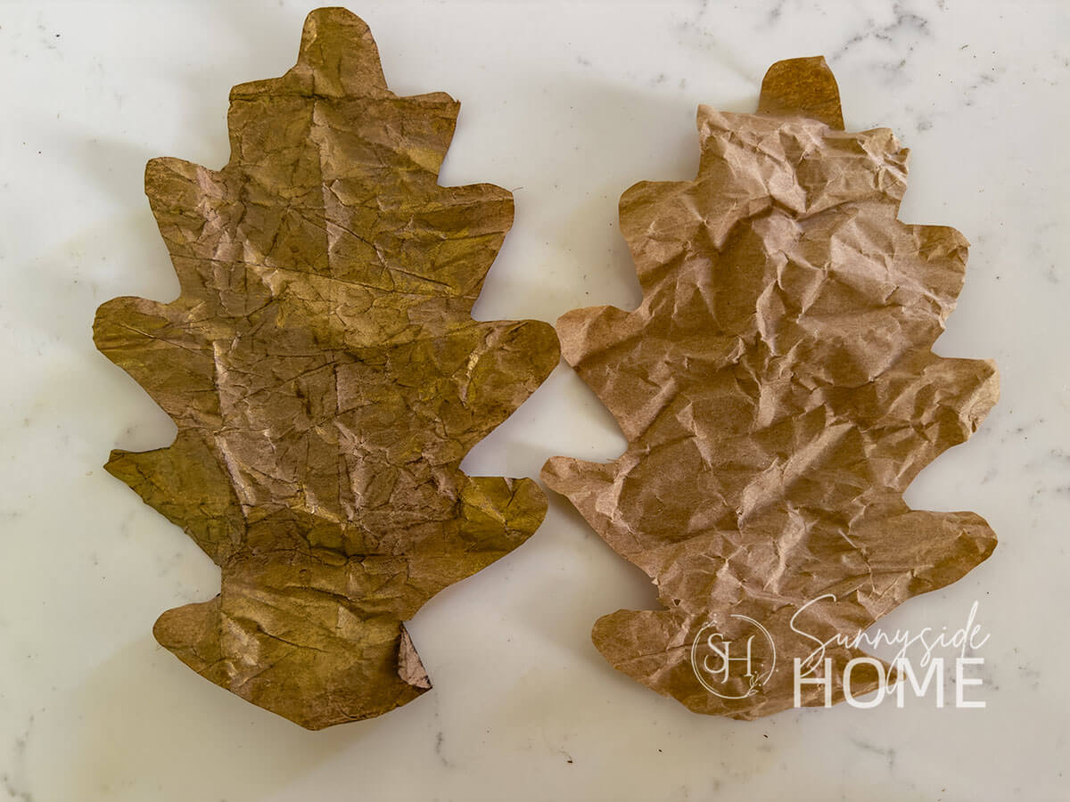 Cheap and Easy Recycled Paper Fall Leaf Garland | Sunnyside Home