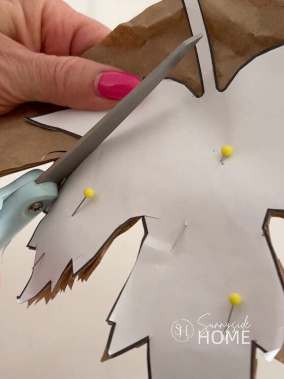 Cheap and Easy Recycled Paper Fall Leaf Garland | Sunnyside Home